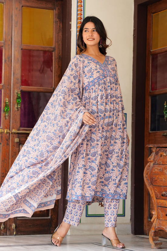 Pastel Cotton suits floral printed – Ranga Chakra
